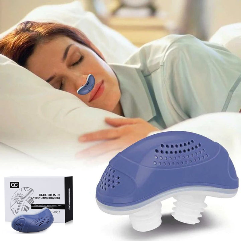 Electric Mini Cpap Noise Anti Snoring Device Sleep Apnea Stop Snore Ai Fnkstore